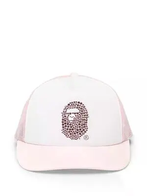 A BATHING APE Crystal-embellished Trucker Cap
