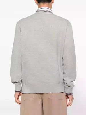 AUTRY Logo-embroidered Crew-neck Sweatshirt - Grey