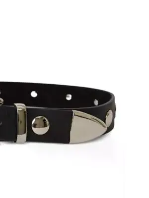 B-low The Belt Studded Leather Belt - Black