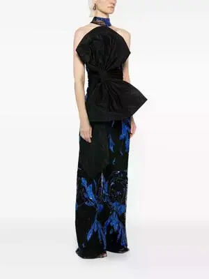SAIID KOBEISY Draped Bow Jumpsuit