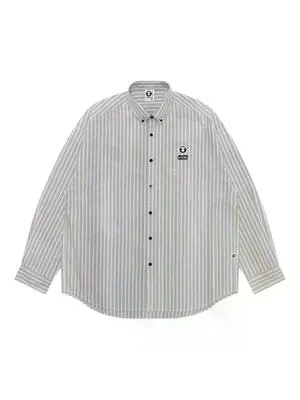AAPE BY *A BATHING APE Logo-embroidered Shirt - Neutrals