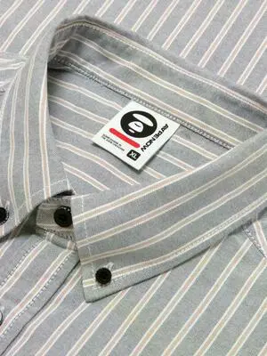 AAPE BY *A BATHING APE Logo-embroidered Shirt - Neutrals