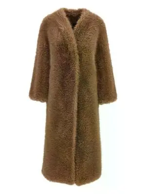 B&B COUTURE Long Sleeve Coat - Brown
