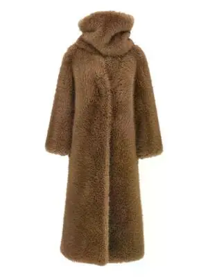 B&B COUTURE Long Sleeve Coat - Brown