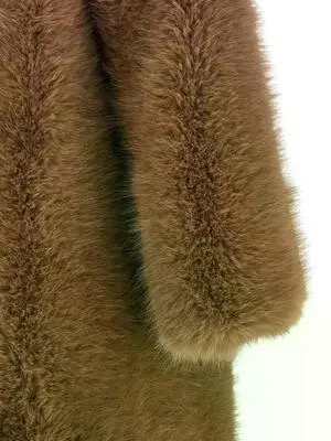 B&B COUTURE Long Sleeve Coat - Brown