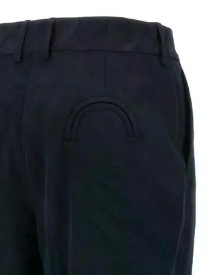BLAZÉ MILANO Pleated Straight Trousers - Blue
