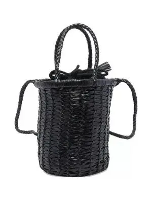 Dragon Diffusion Braided Leather Bucket Bag