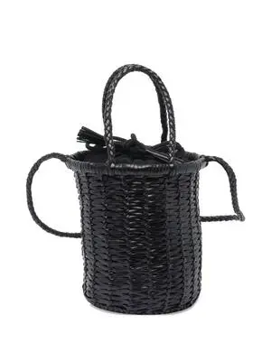 Dragon Diffusion Braided Leather Bucket Bag