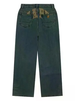 A BATHING APE Embroidered-pocket Jeans