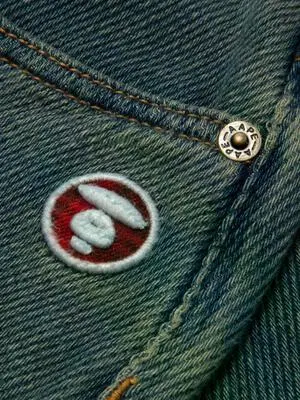 A BATHING APE Embroidered-pocket Jeans