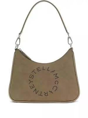 Stella McCartney Logo-detail Hobo Shoulder Bag - Grey