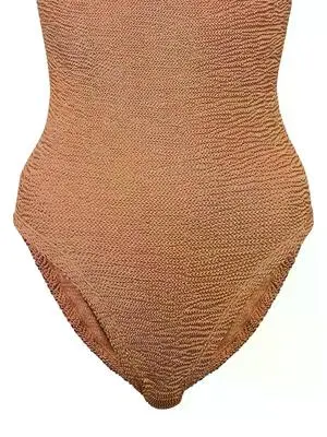Hunza G Spaghetti-strap Textured Swimsuit