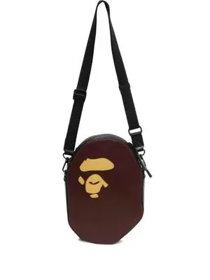 A BATHING APE Logo Messenger Bag - Brown