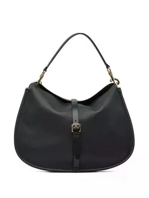 Etro Buckle-fastening Leather Shoulder Bag - Black