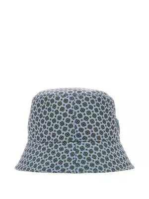 Prada Printed Bucket Hat - Blue