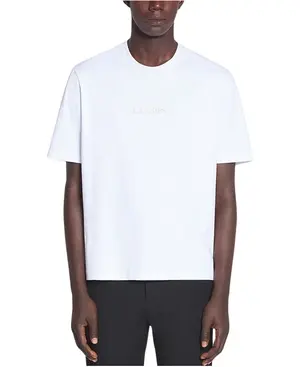 LANVIN Embroidered T-shirt - Optic White