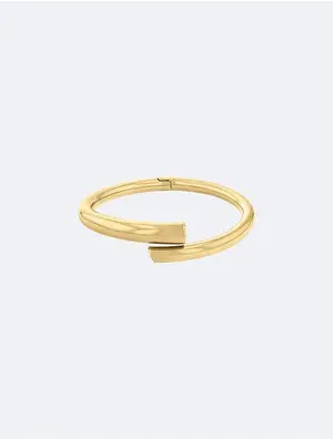 Calvin Klein Sculptural Round Bangle - Gold