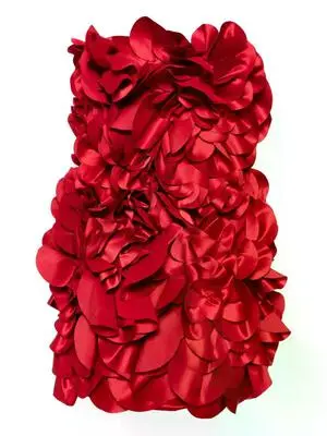 SAIID KOBEISY Floral-embellishment Mini Dress - Red