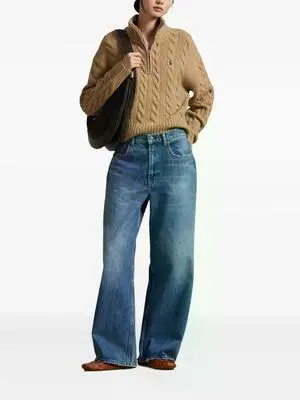 Polo Ralph Lauren Cable-knit Mock-neck Sweater