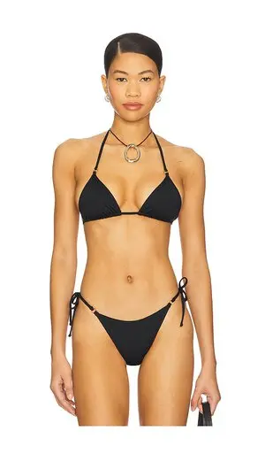 L*Space Banning Bikini Top - Black