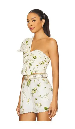 Camilla Asymmetric Bow Top