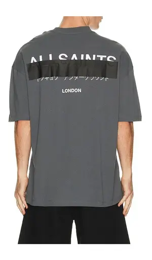 ALLSAINTS Redact Tee In Blue - Parma Blue