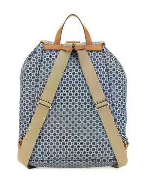 Prada Printed Leather-trimmed Backpack