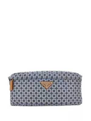 Prada Printed Belt Bag - Blue