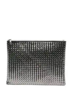 Dragon Diffusion A4 Clutch Bag - Silver