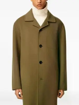 AMI Paris Wool Belted Overcoat