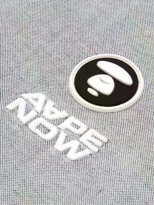 AAPE BY *A BATHING APE Embroidered-logo Shirt - Grey