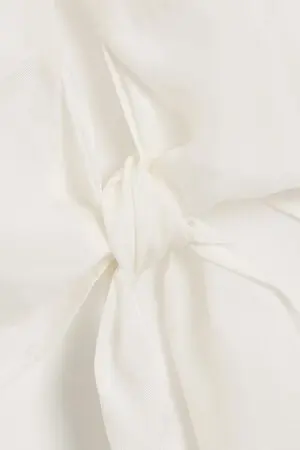 Alice + Olivia Hannon Cupro Shirt - Off-white