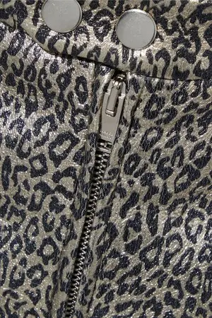 Isabel Marant Étoile Etienne Metallic Leopard-print Leather Pants