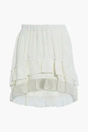 Isabel Marant Malou Ruffled Jacquard Mini Skirt