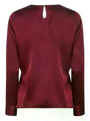 BLANCA VITA Asymmetric Wrap Top - Red
