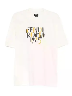 Fendi Roma 1925 Graphic T-shirt - Neutrals