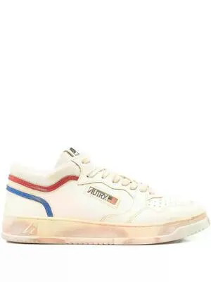 AUTRY Medial Stripe Leather Sneakers