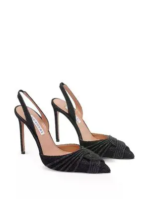 AQUAZZURA 120mm Pointed-toe Slingback Pumps