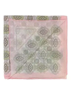Prada Printed Cotton Foulard - Neutrals