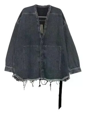 Rick Owens Cotton Denim Jacket - Blue