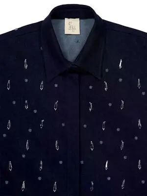 PAULA Embroidered-dots Shirt