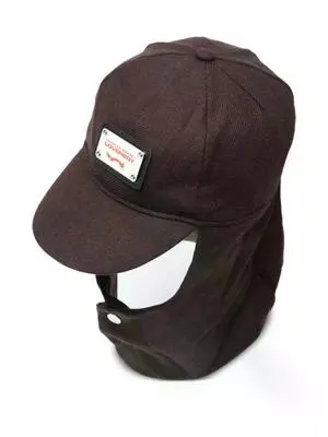 CHARLES JEFFREY Logo-plaque Flap Cap