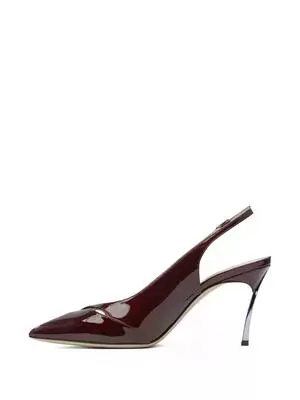Casadei 80mm Samurai Blade Slingback Pumps - Brown