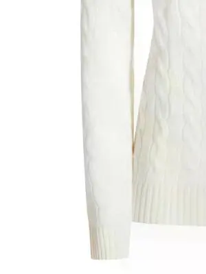 Polo Ralph Lauren Cable-knit V-neck Sweater - White