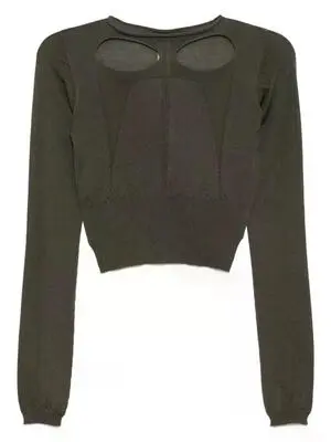Rick Owens Wool Long Sleeve Top