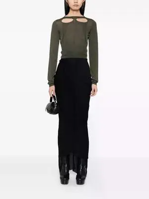 Rick Owens Wool Long Sleeve Top