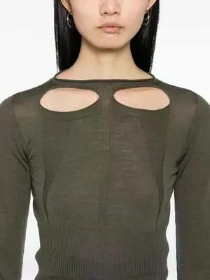 Rick Owens Wool Long Sleeve Top