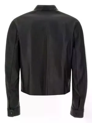 Casablanca Leather Racer Jacket - Black