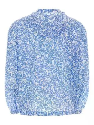 Prada Floral-print Hooded Jacket