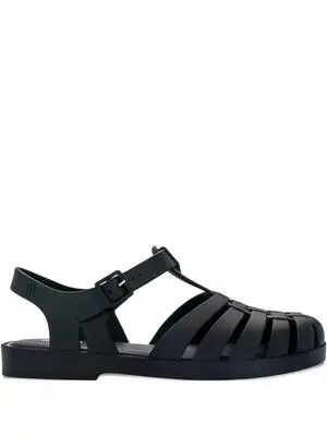 Melissa Possession Strappy Flat Sandals - Black